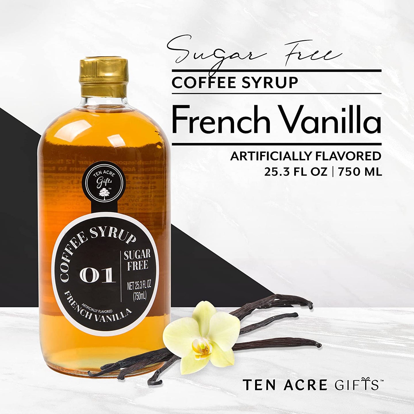 Sugar Free French Vanilla Coffee Syrup – Ten Acre Gifts