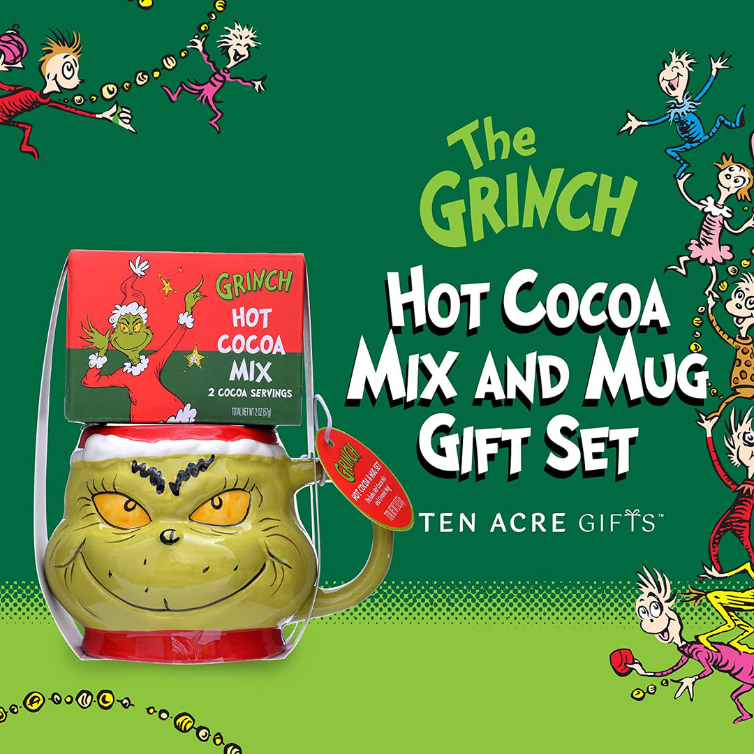Grinch Figural Mug & Cocoa Set – Ten Acre Gifts
