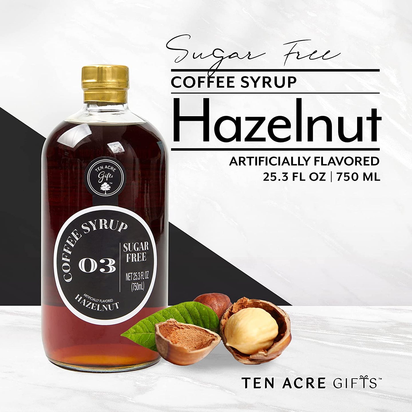 Sugar Free Hazelnut Coffee Syrup – Ten Acre Gifts